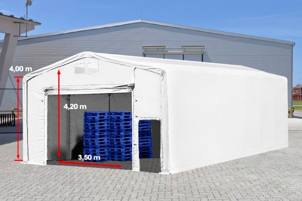 8×12 Industrial Tent - Pull Up entrance - UK Tents