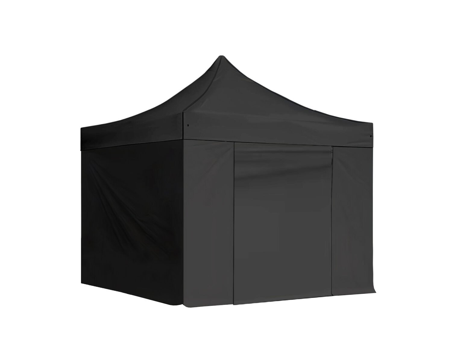 UK Tents - 3x3m Pop Up Gazebo Premium 4 sides Black