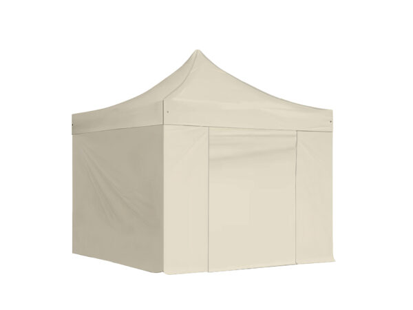 UK Tents - 3x3m Pop Up Gazebo Classic 4 sides Cream
