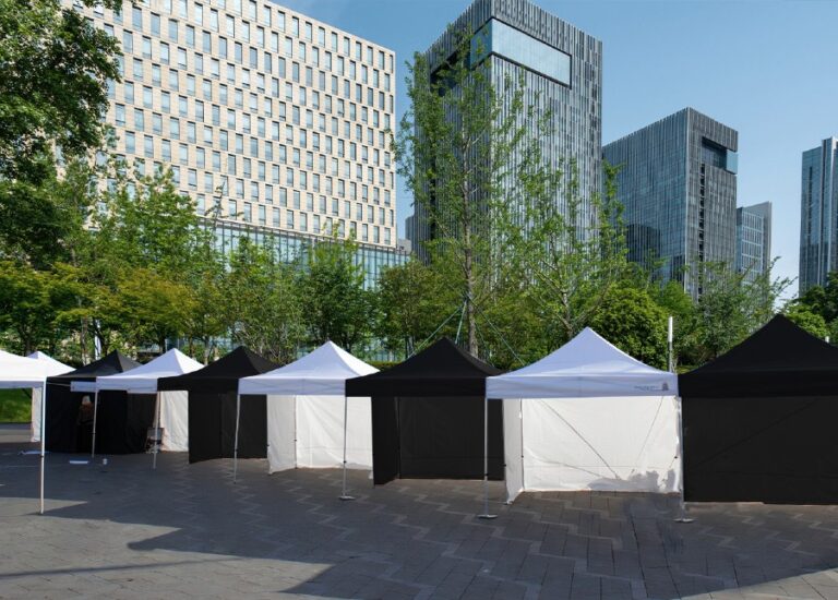 UK Tents - 3x3m Pop Up Gazebo Premium 4 sides Black