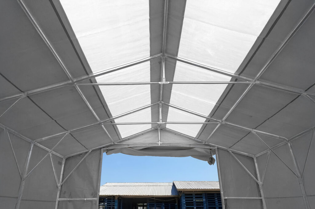 8×12 Industrial Tent - Pull Up entrance - UK Tents
